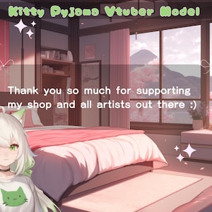 Green Pjama Girl Full Body Vtuber Model - Multiple Toggles ...