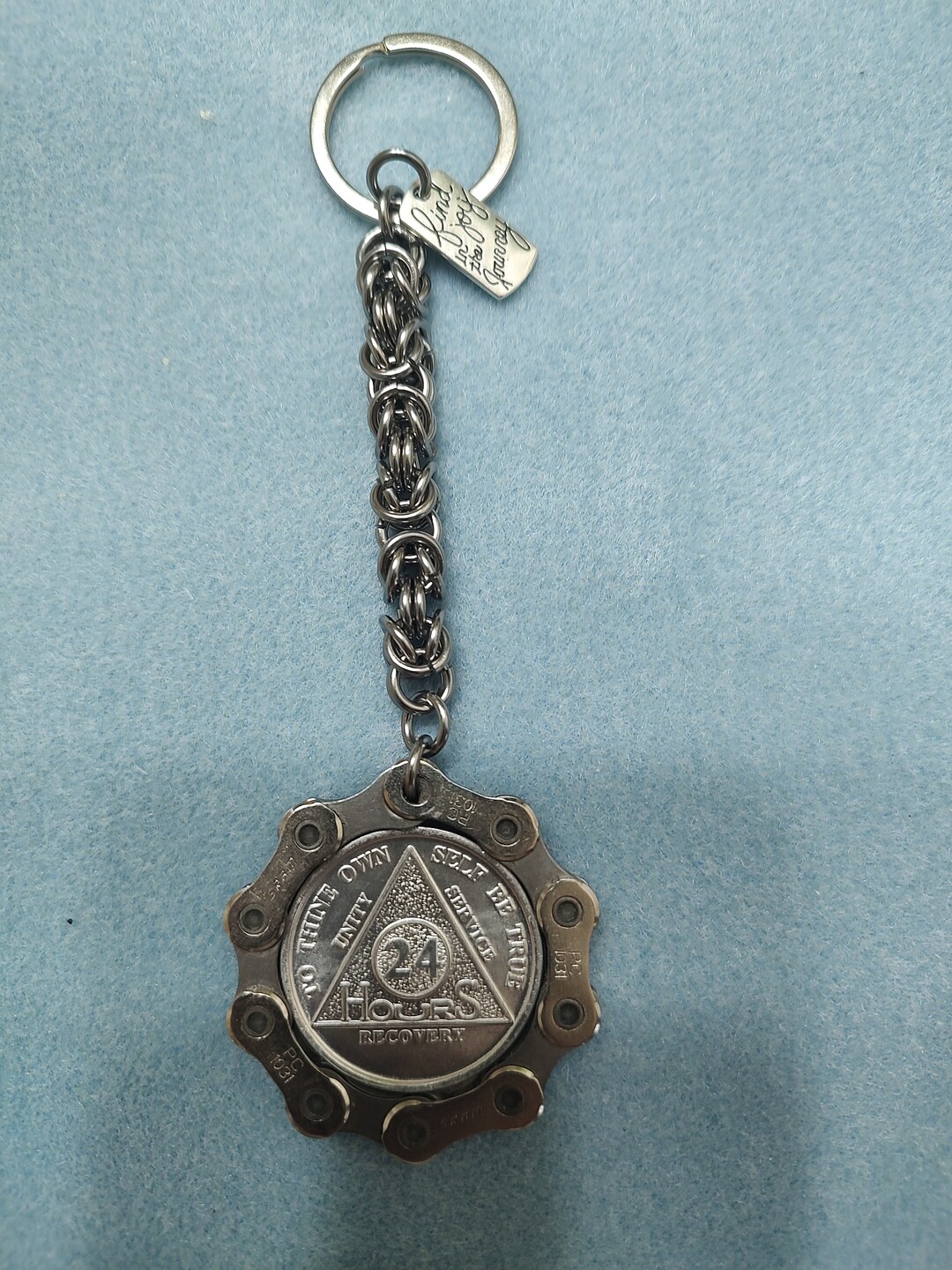 24 Hour Key Chain - Etsy