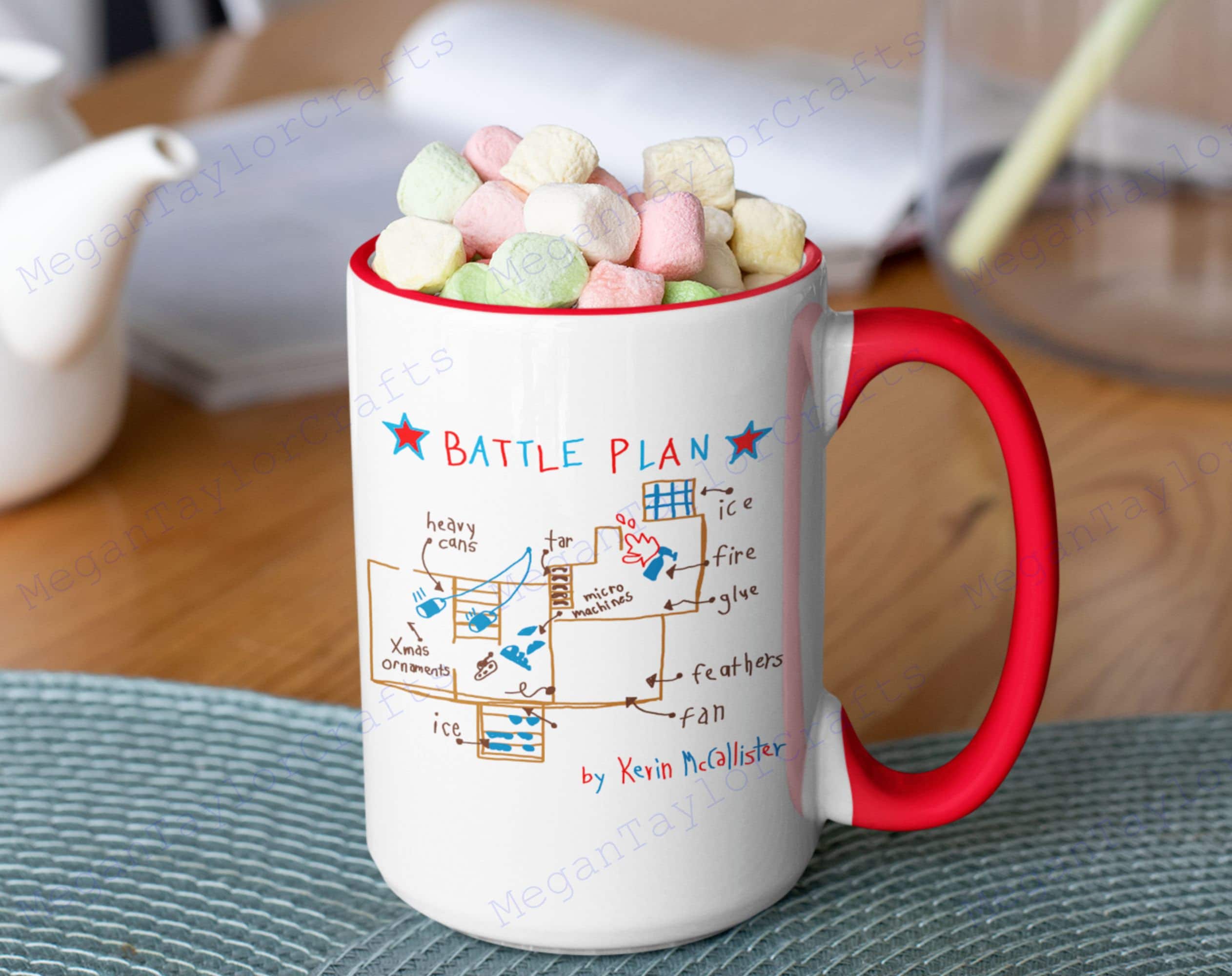 Home Alone Plan Mug, Gift for Her Accent Mugs sold by Timber Mimi | SKU ...