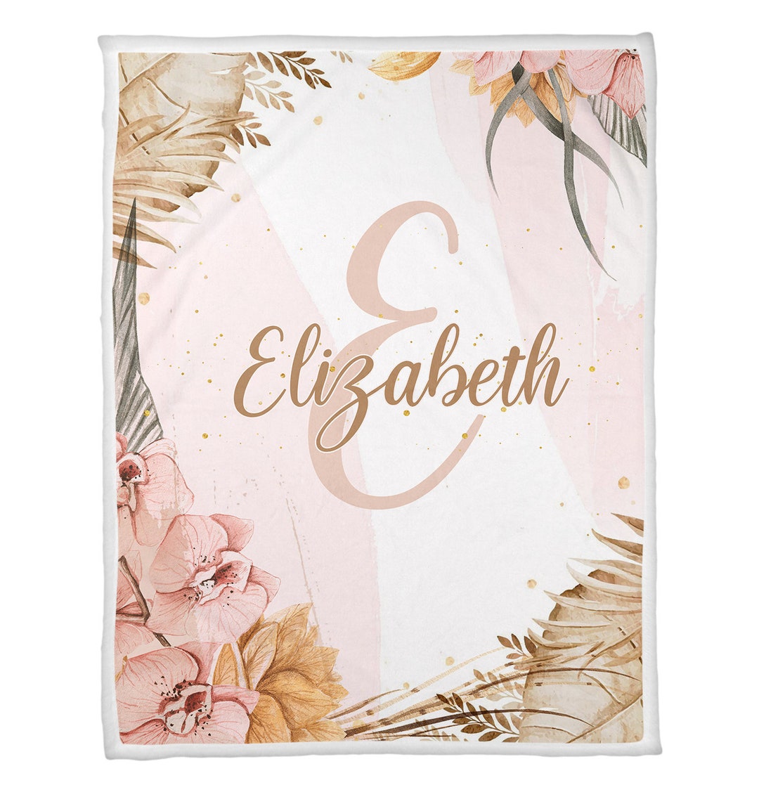 Personalized Baby Blankets for Girls With Name Custom Baby - Etsy