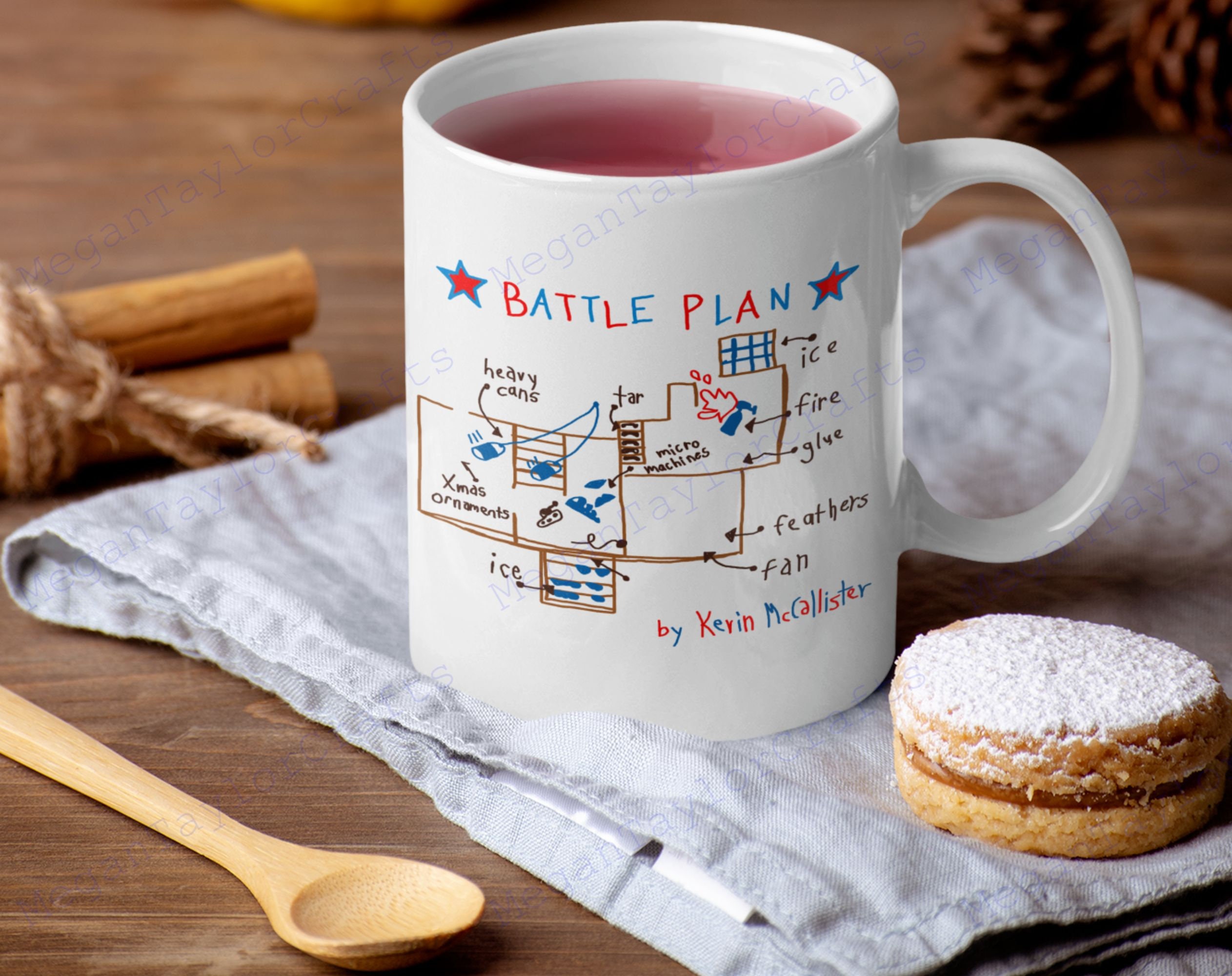 Home Alone Plan Mug, Gift for Her Accent Mugs sold by Timber Mimi | SKU ...