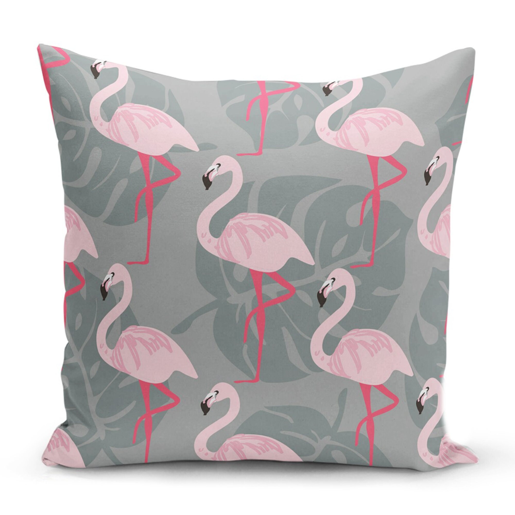 Flamingo Pillow Cover Tropical Summer Decor for Patio & Outdoor ...