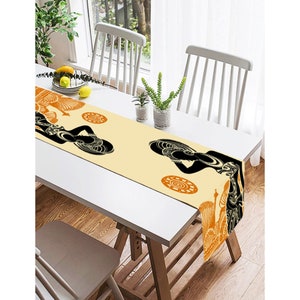 African Cultural Table Runner, African Pattern Table Linens, Kitchen ...