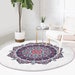 Mandala Yoga Room Round Rug, Meditation Room Circle Carpet, Non Slip ...