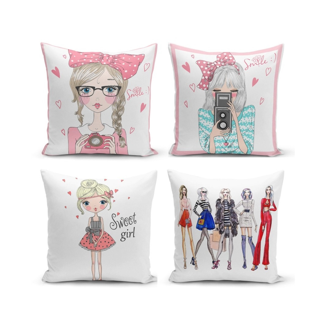 Teenage Girls Room Decorative Throw Pillows, Girls Room Cushion Covers ...