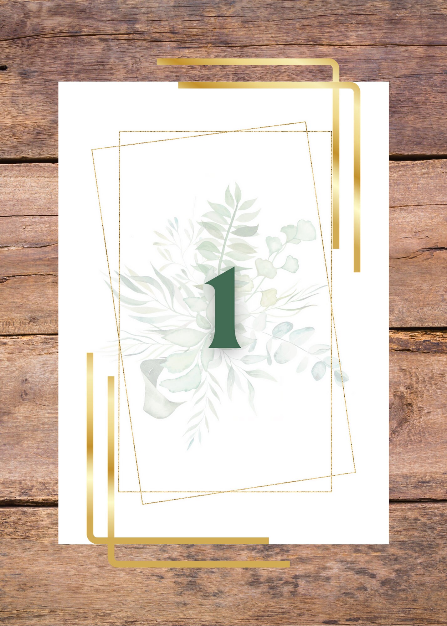 1-5 Numbers, Printable Number Signs, Table Numbers, Item Numbers ...