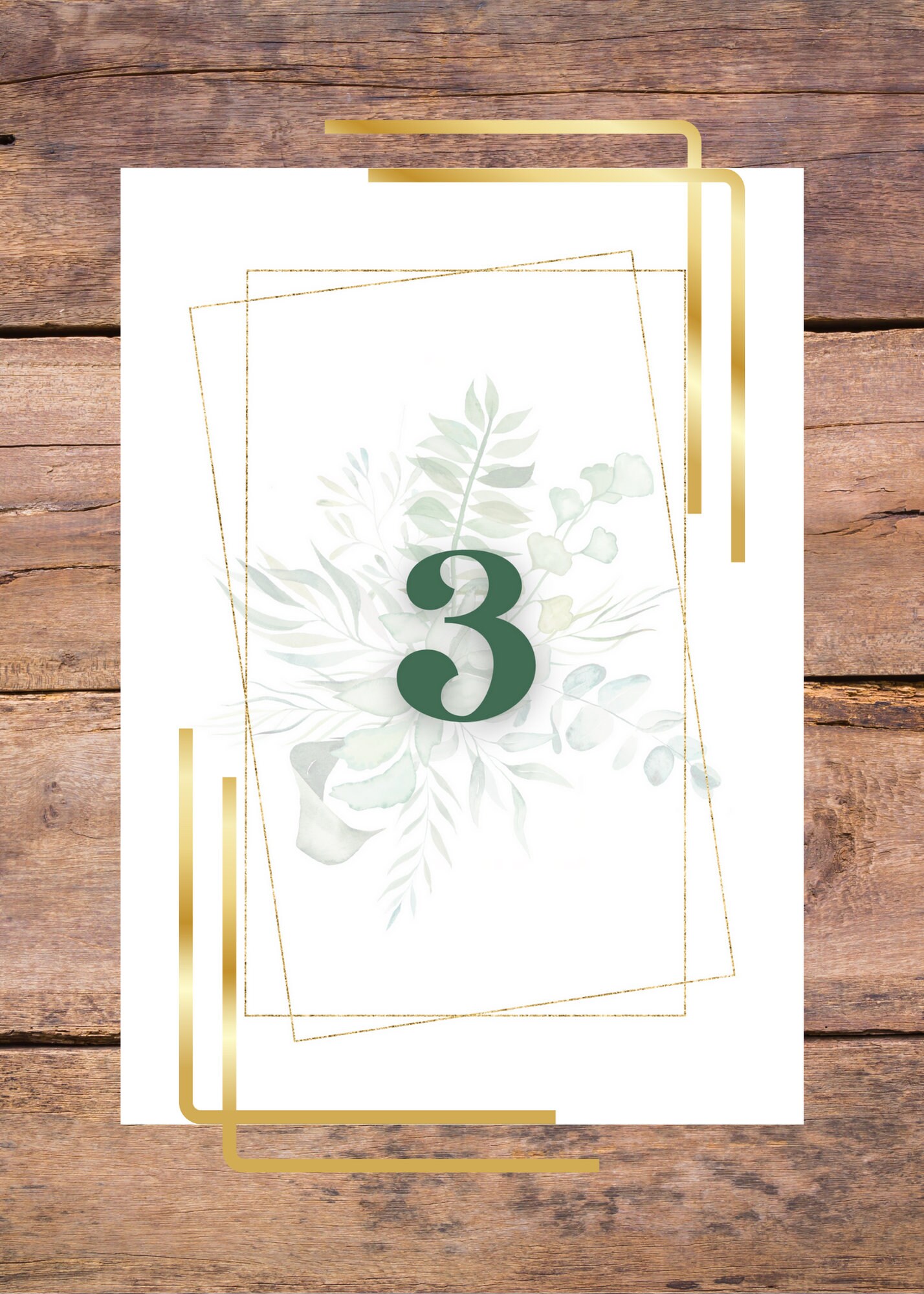 1-5 Numbers, Printable Number Signs, Table Numbers, Item Numbers ...