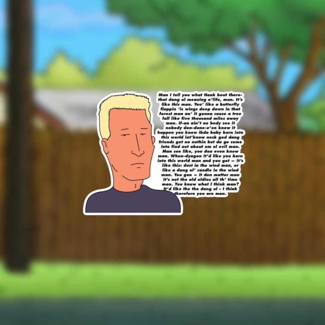 Boomhauer Sticker | King of the Hill Decal | King of the Hill Cartoon ...