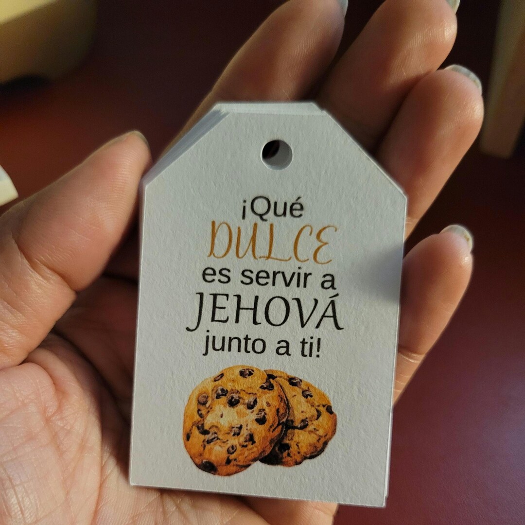 Qué DULCE Es Servir a JEHOVÁ Junto a Ti! Gift Tag - Cardstock | Spanish ...