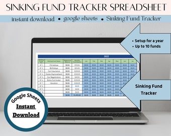 Digital Sinking Funds Tracker Printable Sinking Funds - Etsy