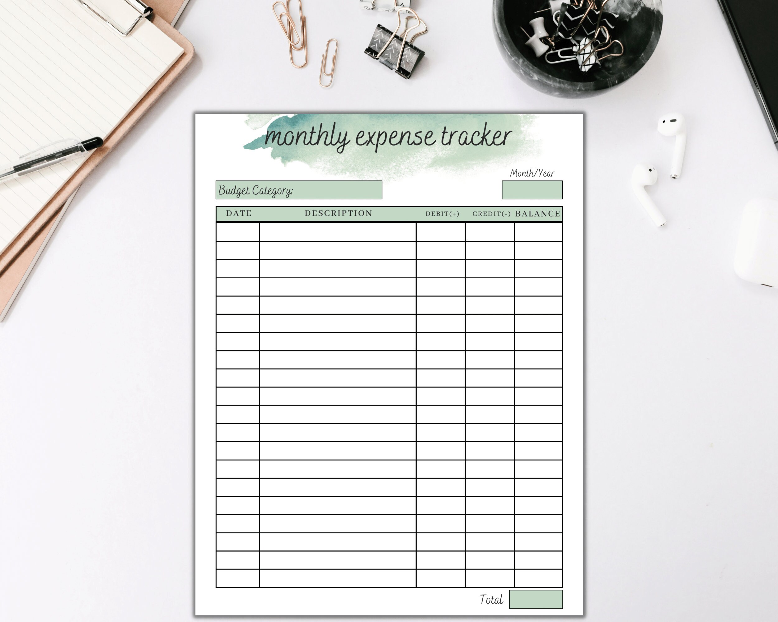 Expense Tracker Printable, Spending Tracker, Spending Log, Purchase ...