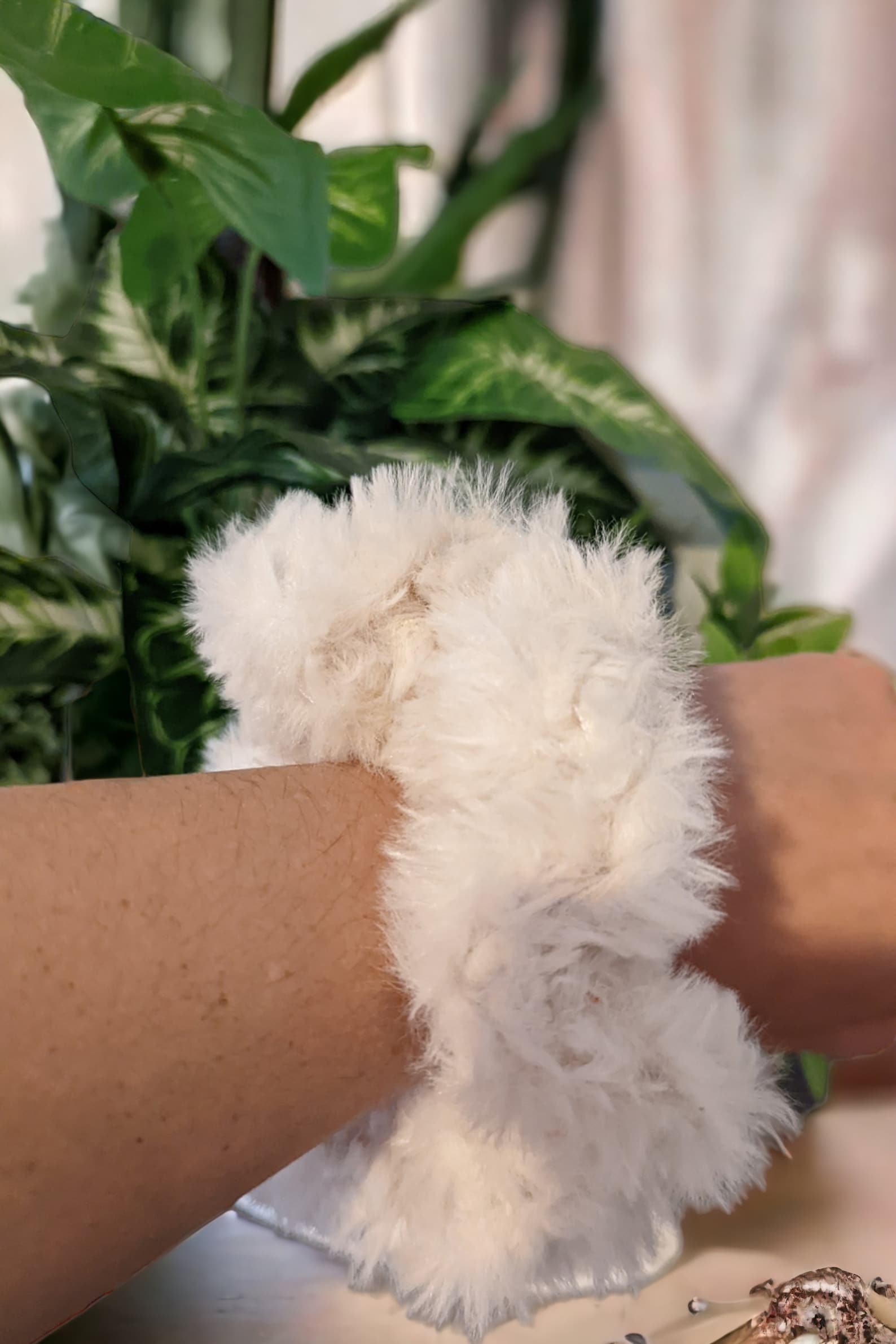 Fluffy Boho Hair Tie - Etsy