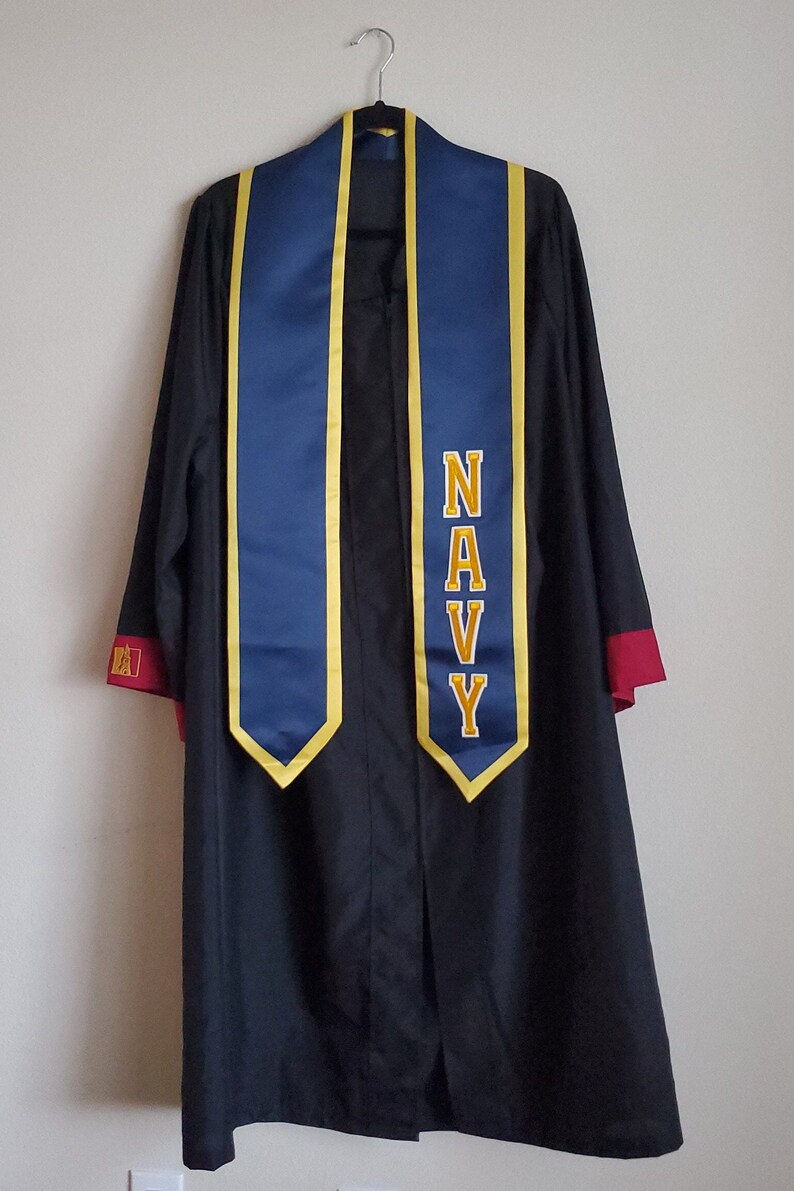 U.S. Navy Themed Graduate Stoles - Etsy