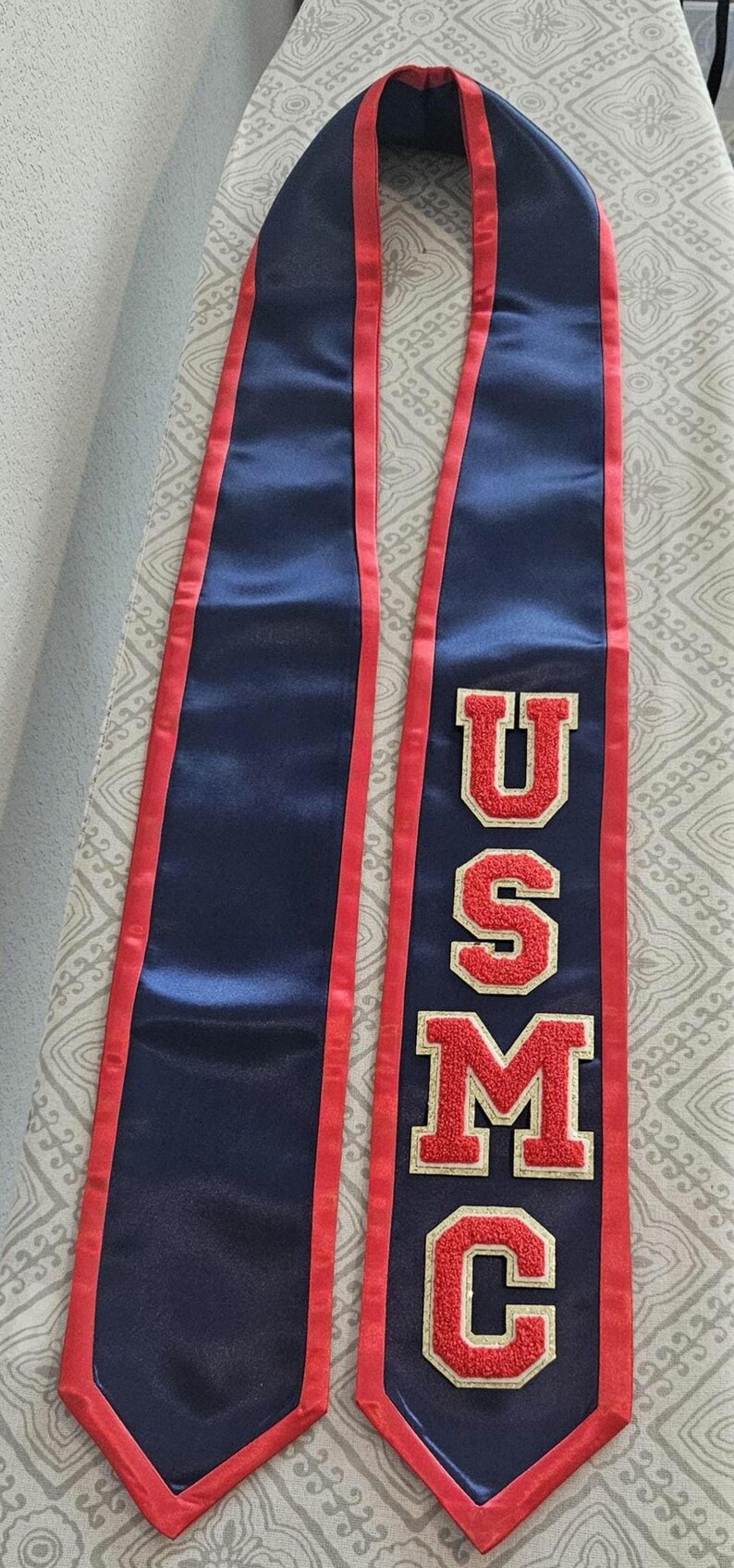 USMC Themed Graduate Stole - Etsy