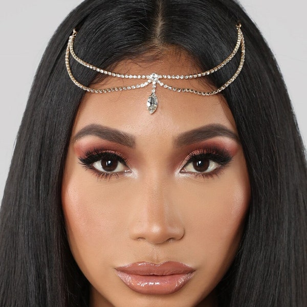 Rhinestone Headdress - Etsy