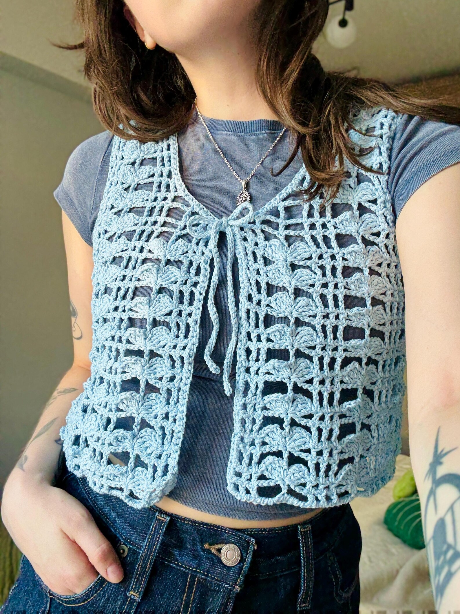 Thea Vest - Crochet Pattern - Etsy