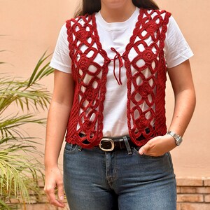 Eileen Vest - Crochet Pattern - Etsy