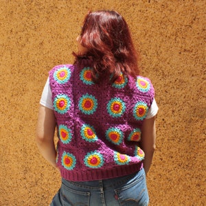 Flower Power Vest - Crochet Pattern - Etsy