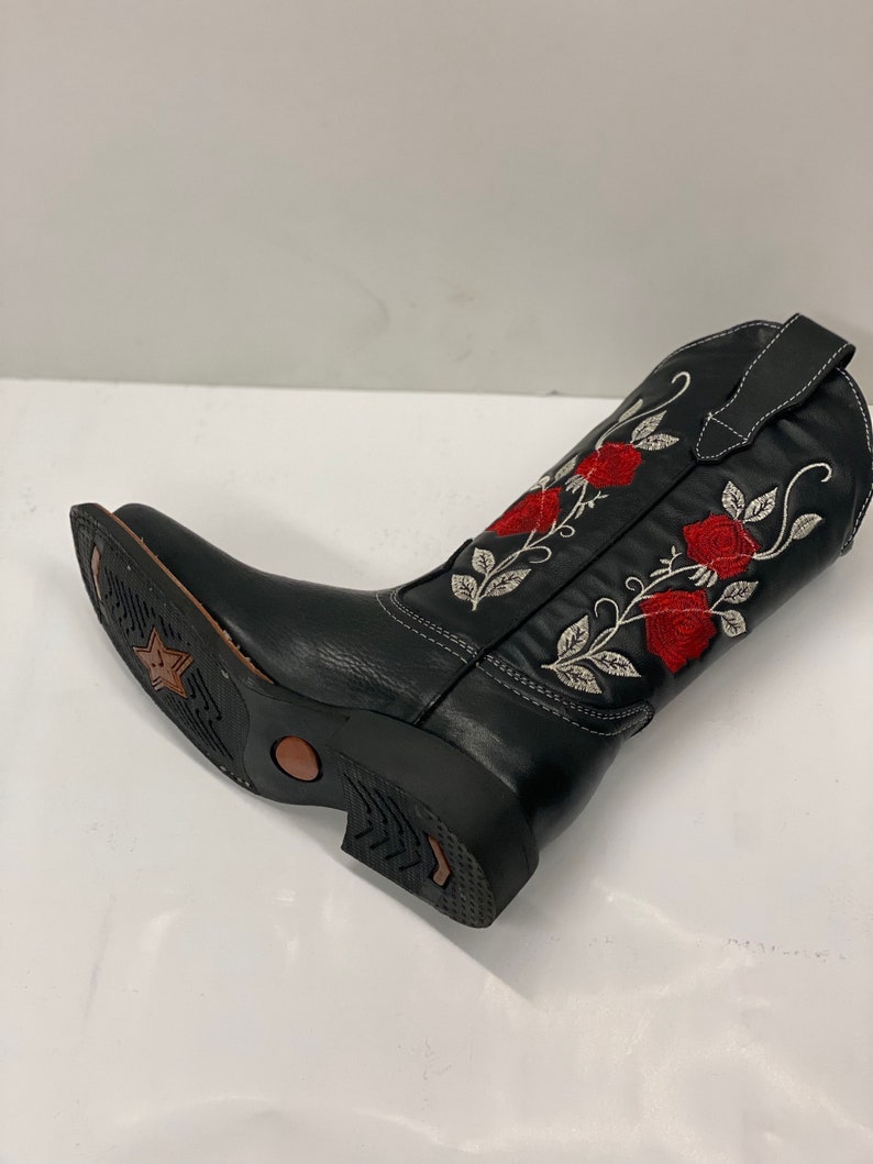 Women Genuine Leather Cowboy Cowgirl Rodeo Boots - Etsy