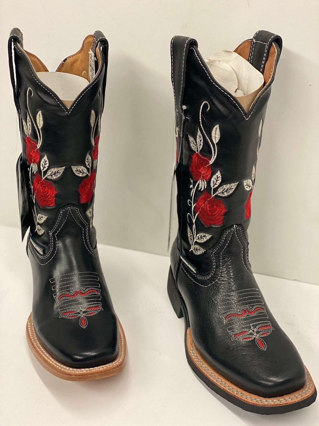 Women Genuine Leather Cowboy Cowgirl Rodeo Boots - Etsy