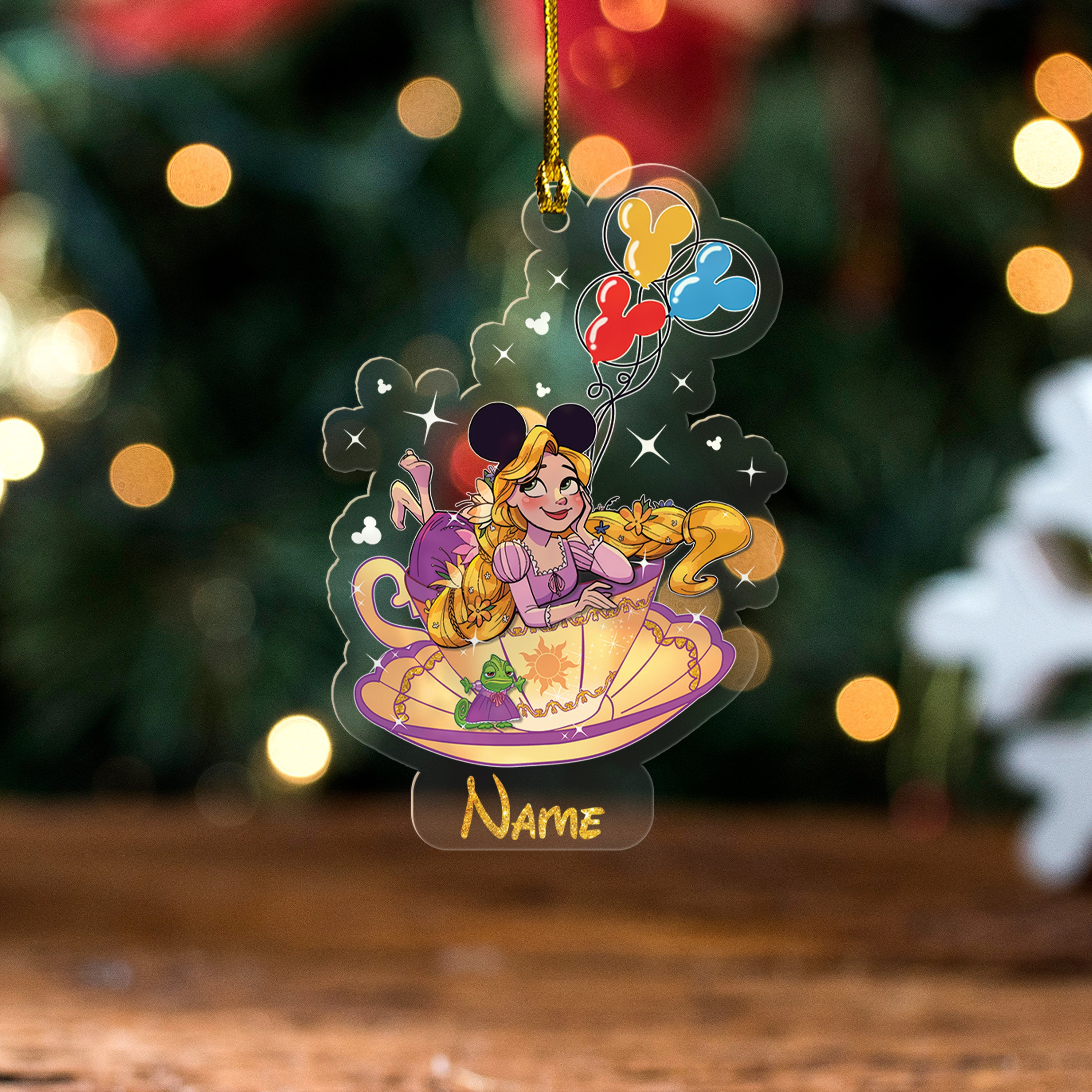 Personalized Rapunzel Princess Christmas Ornament, Tangled Ornament ...