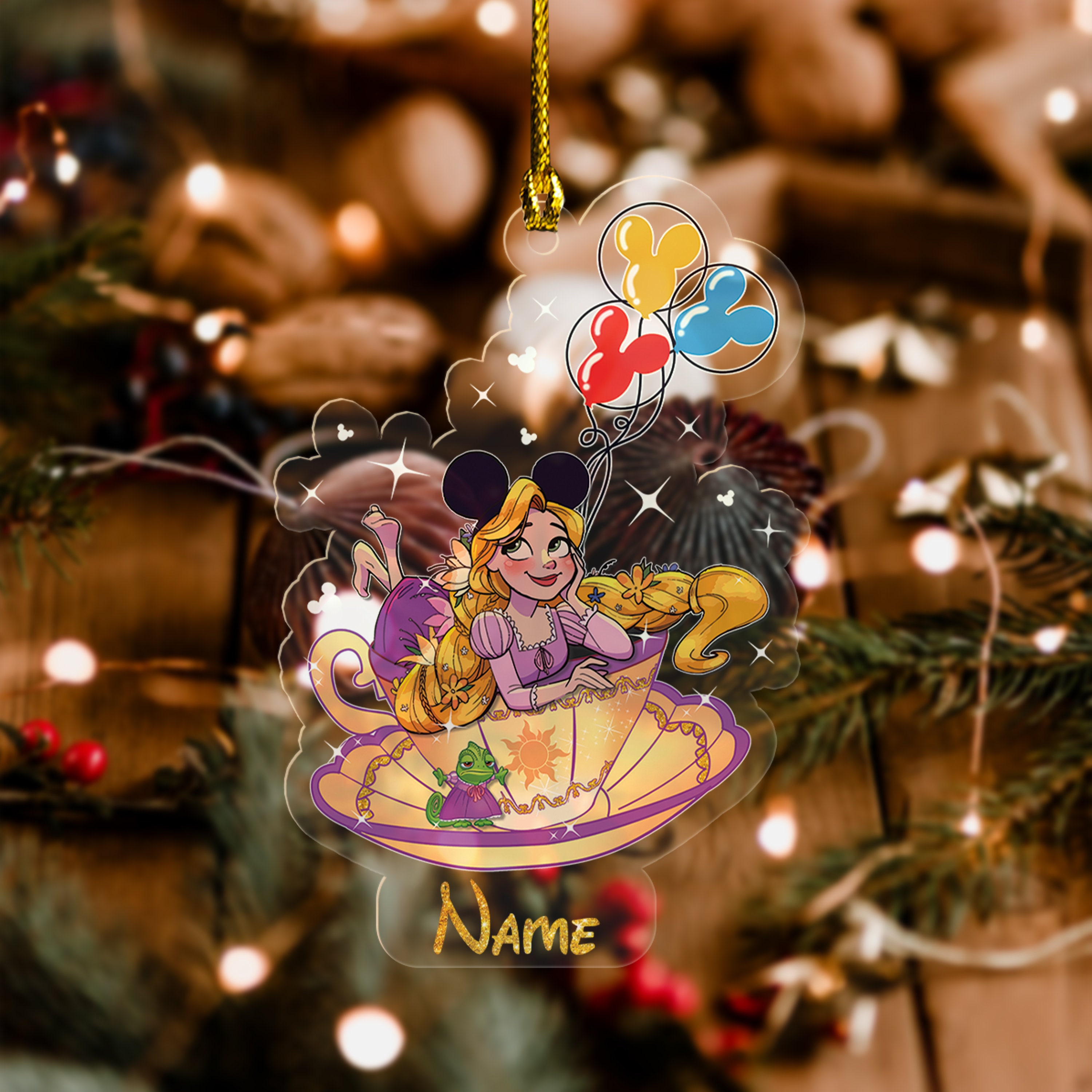 Personalized Rapunzel Princess Christmas Ornament, Tangled Ornament ...