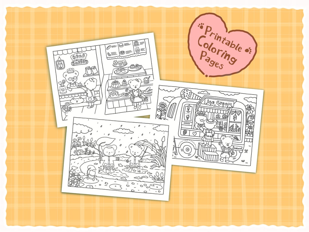 Super Cute Coloring Book Series for Adults and Teens| Toffee Friends ...