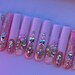 4XL Extendo Light Pink Bling Set| Butterfly Nail Charms| Clutter Nail ...