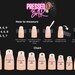 4XL Square Extendo Hot Pink Barbie Inspired Nails Press on Nailsbling ...