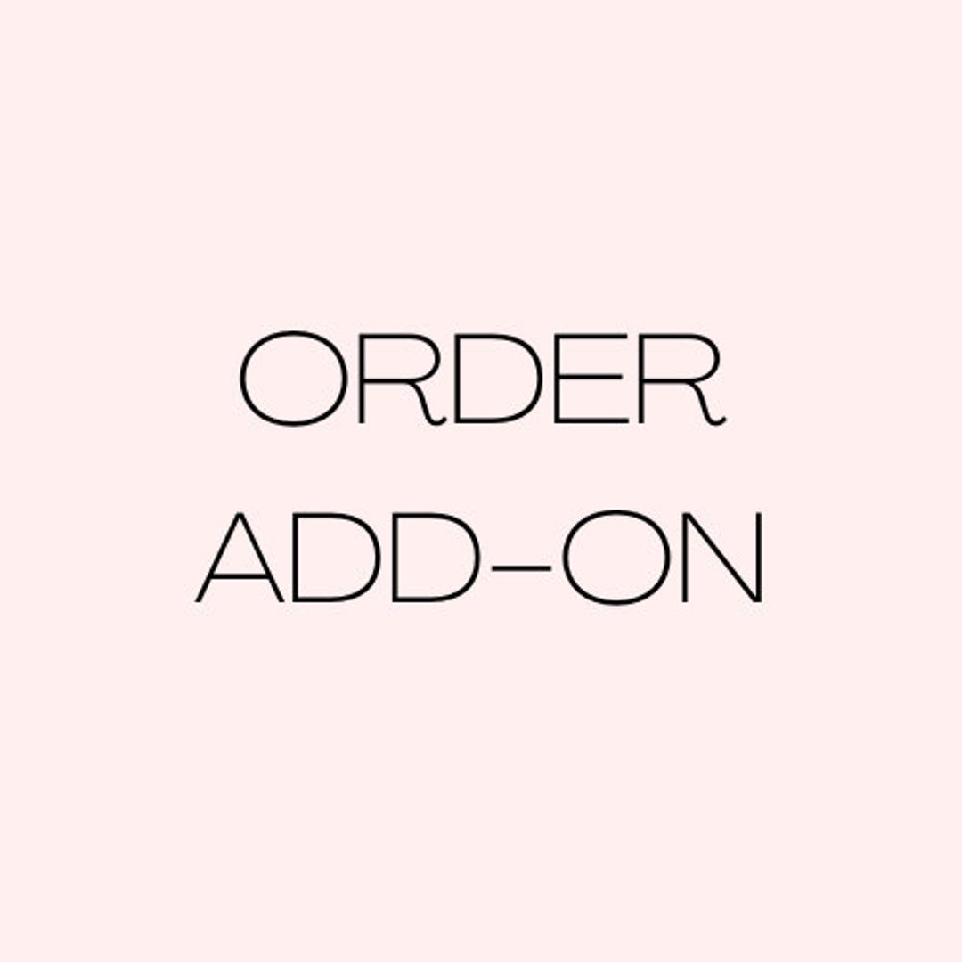 Order Add-on - Etsy