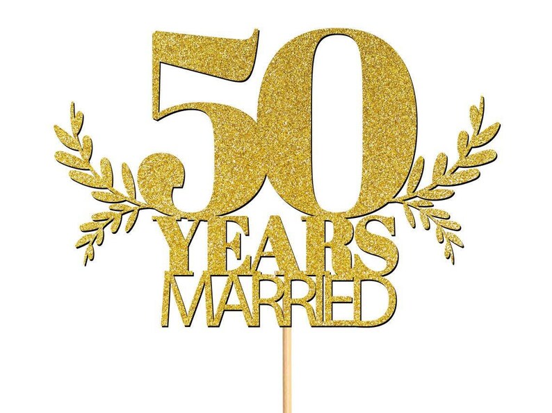 Personalised 50th Wedding Anniversary Cake Topper Custom Toppers | ANY ...