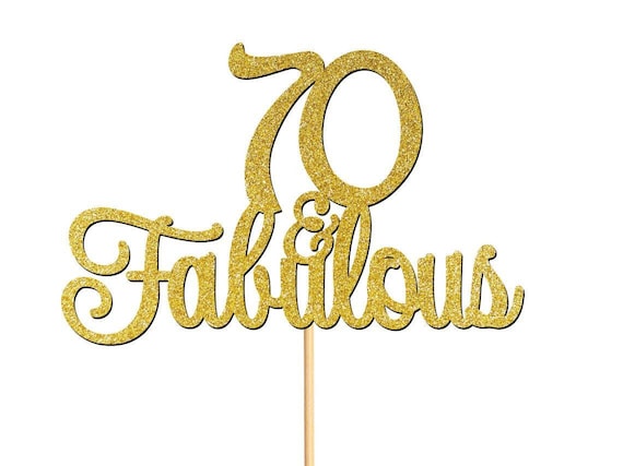 Personalised 70th Birthday Cake Topper Custom Toppers 70 & - Etsy