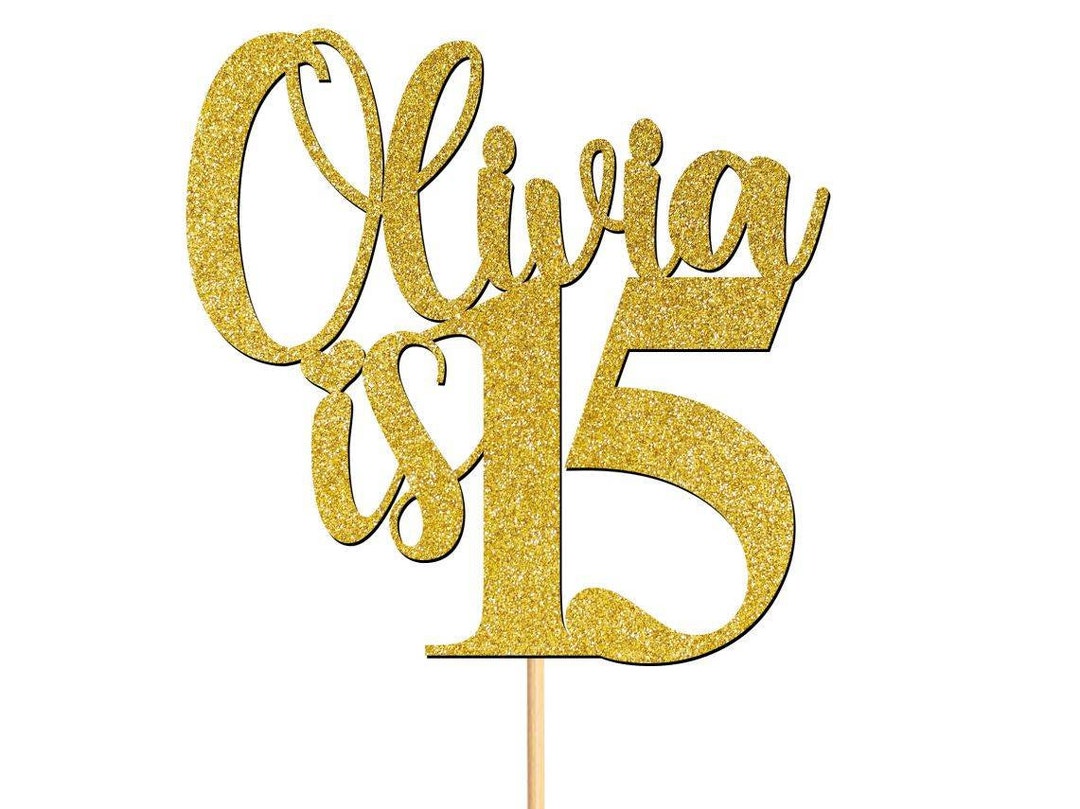 Personalised 15th Birthday Cake Topper Custom Toppers | 10th 13th Kids ...