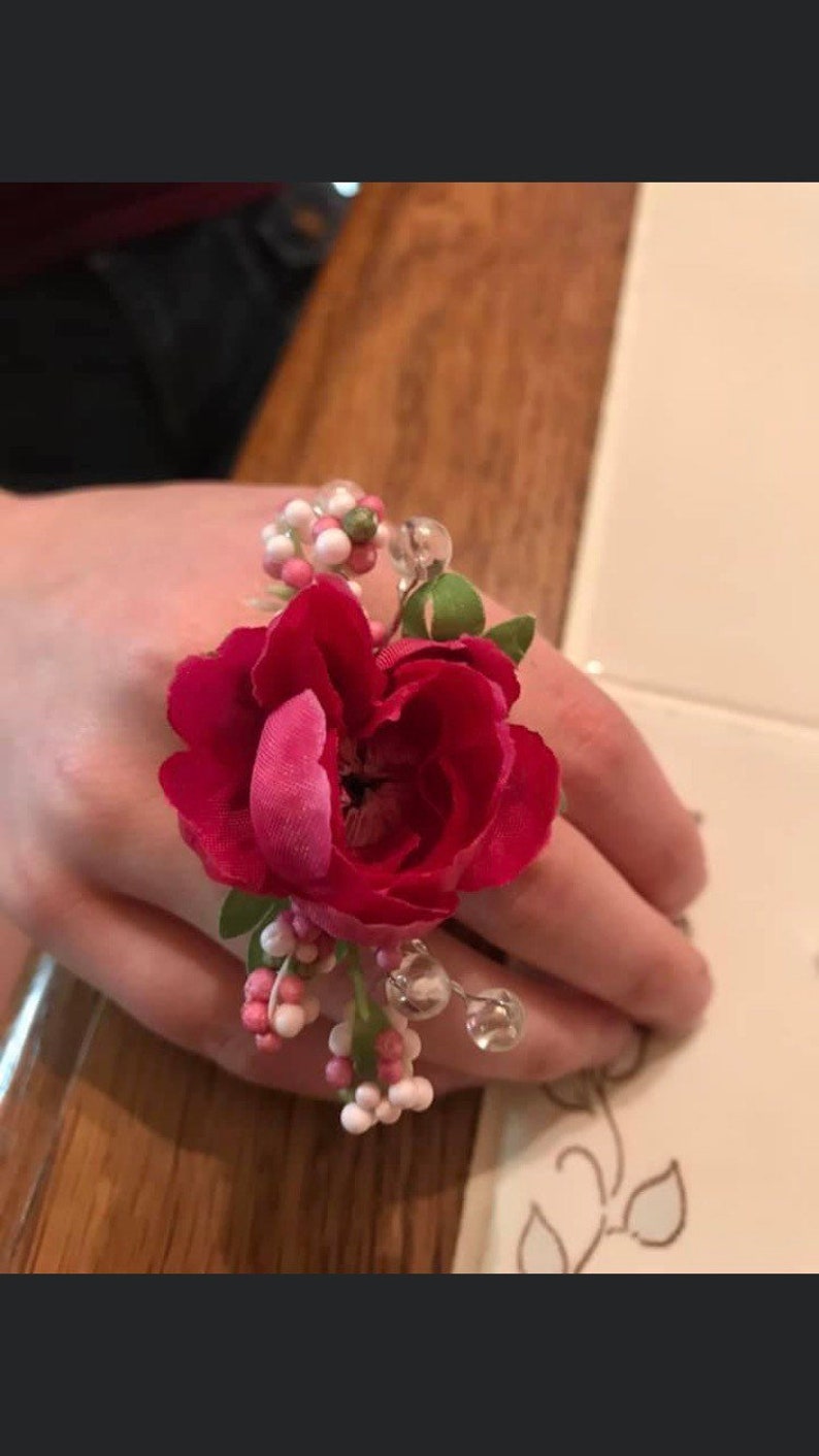 Floral Corsage Arm Bands,rings,hair Combs, Bouts for Prom Homecoming ...