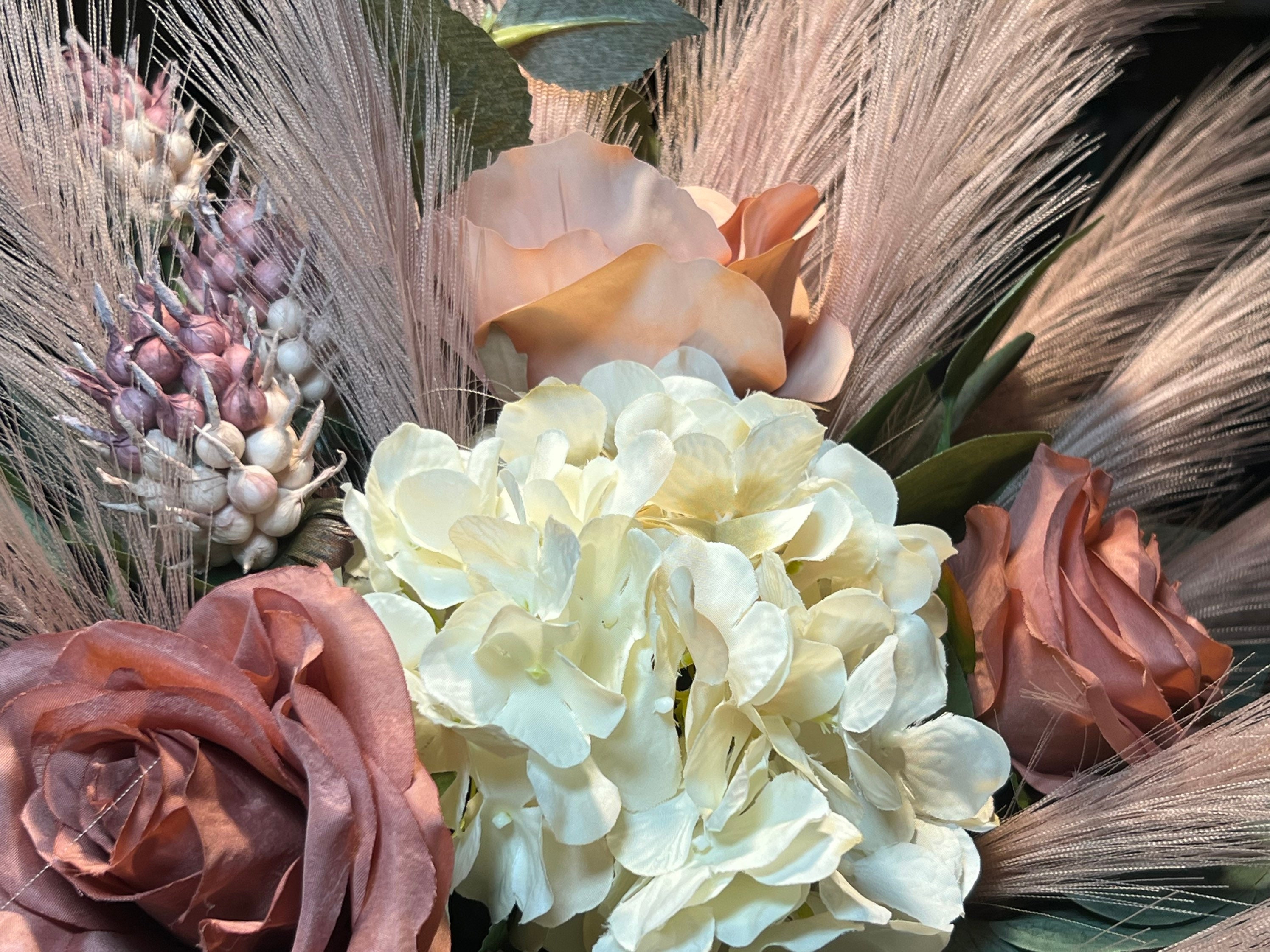 Dusty Rose and Cream Boho Style Bridal Bouquet for Wedding - Etsy