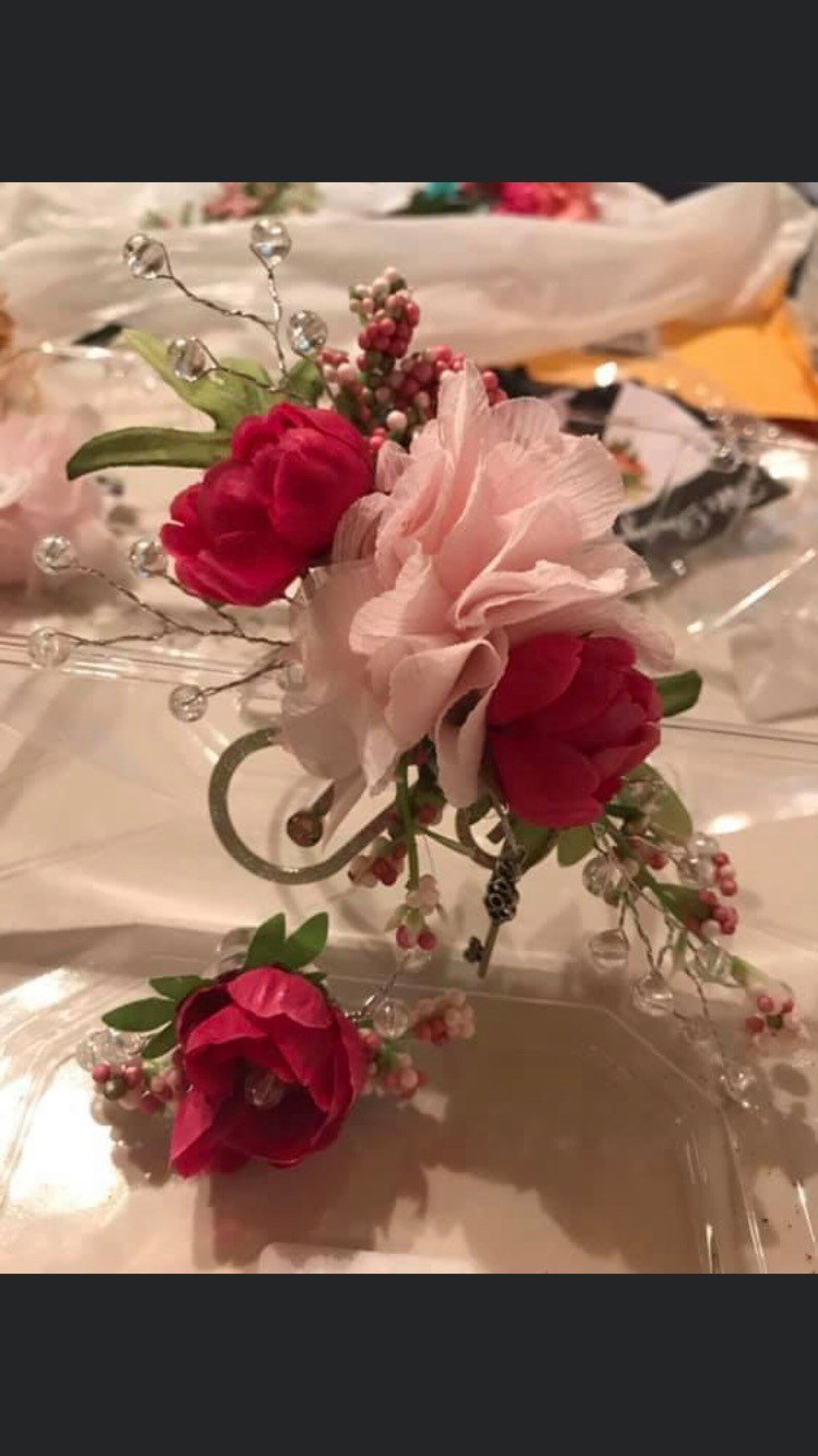 Floral Corsage Arm Bands,rings,hair Combs, Bouts for Prom Homecoming ...