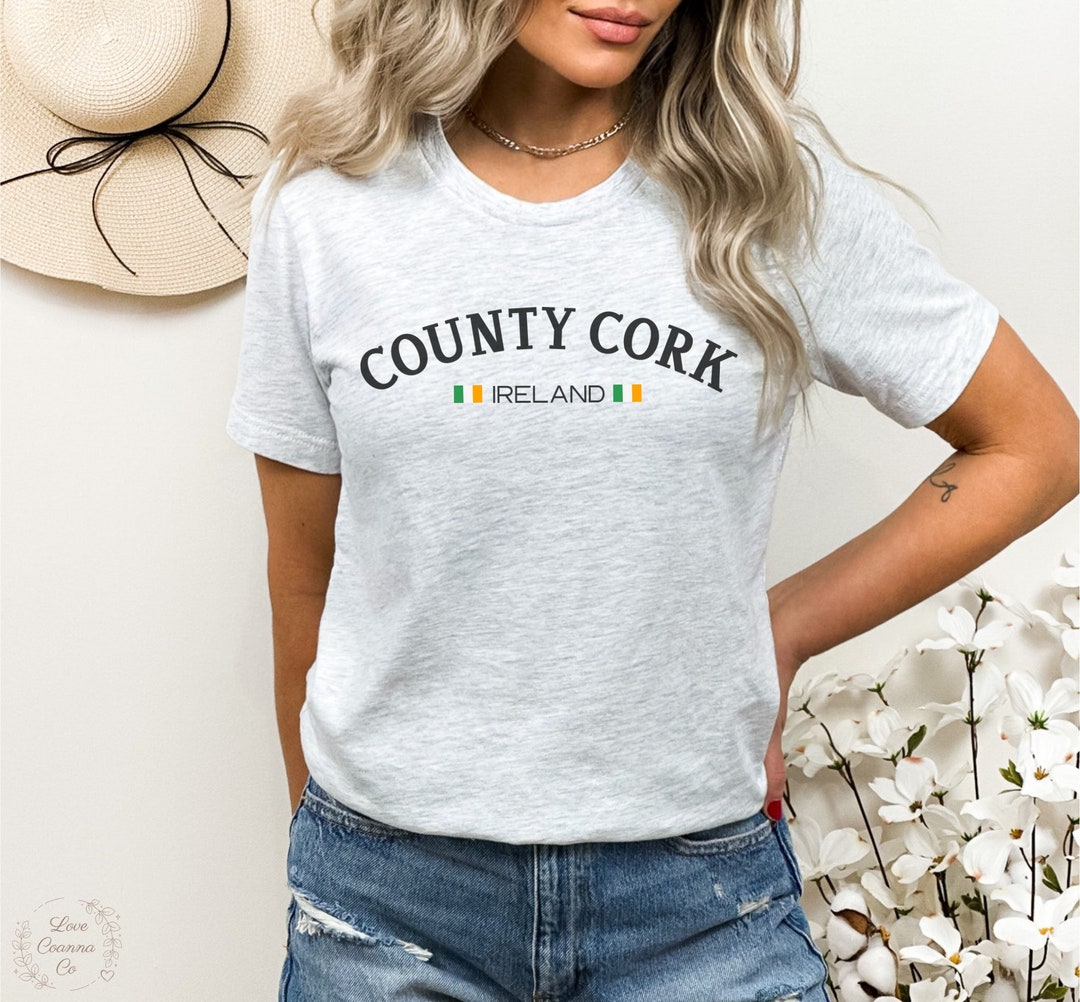 County Cork Ireland T-shirt Gift to Travel Lover, Light Weight Womens ...