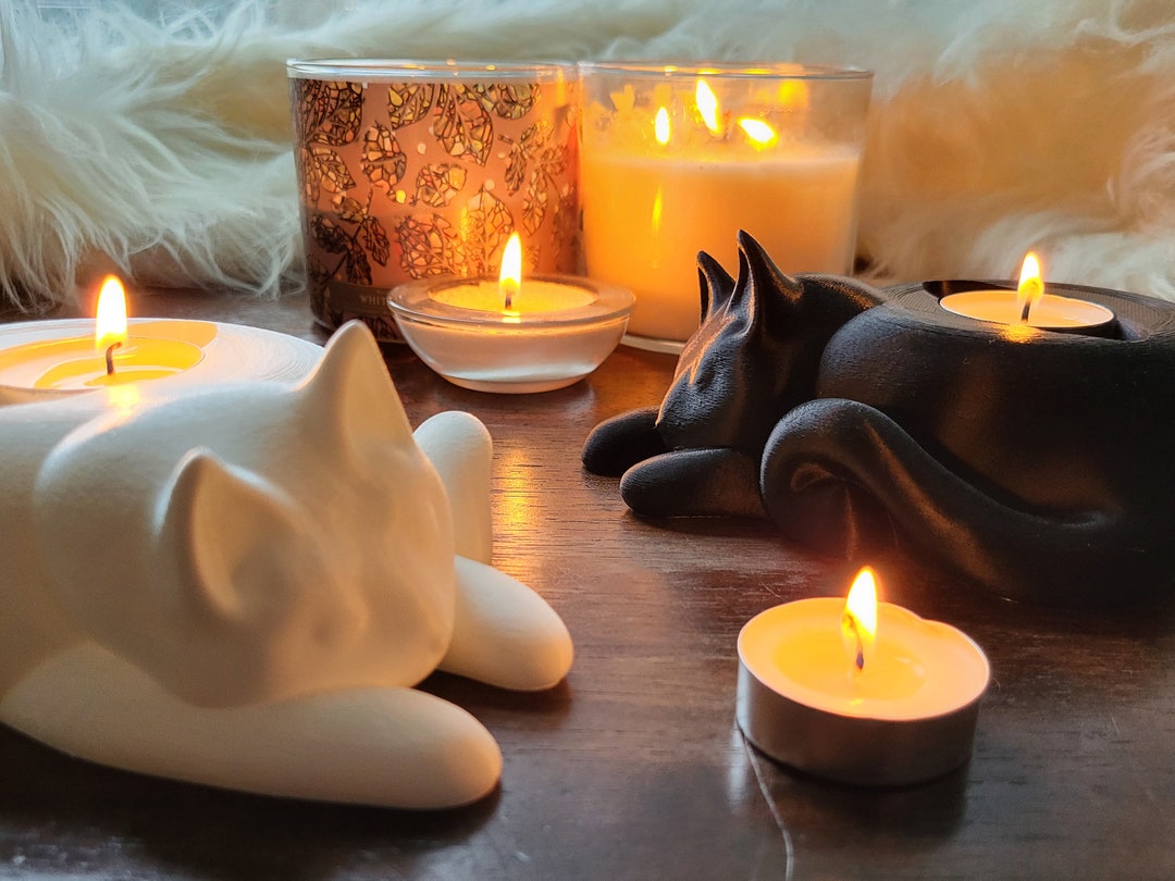 Elegant Candle Cat // 2 Candles Included // - Etsy
