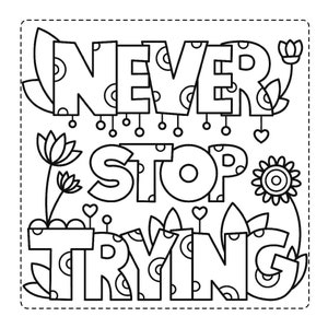 20 Inspirational Coloring Pages Sheets for Toddlers Kids PRINTABLE ...