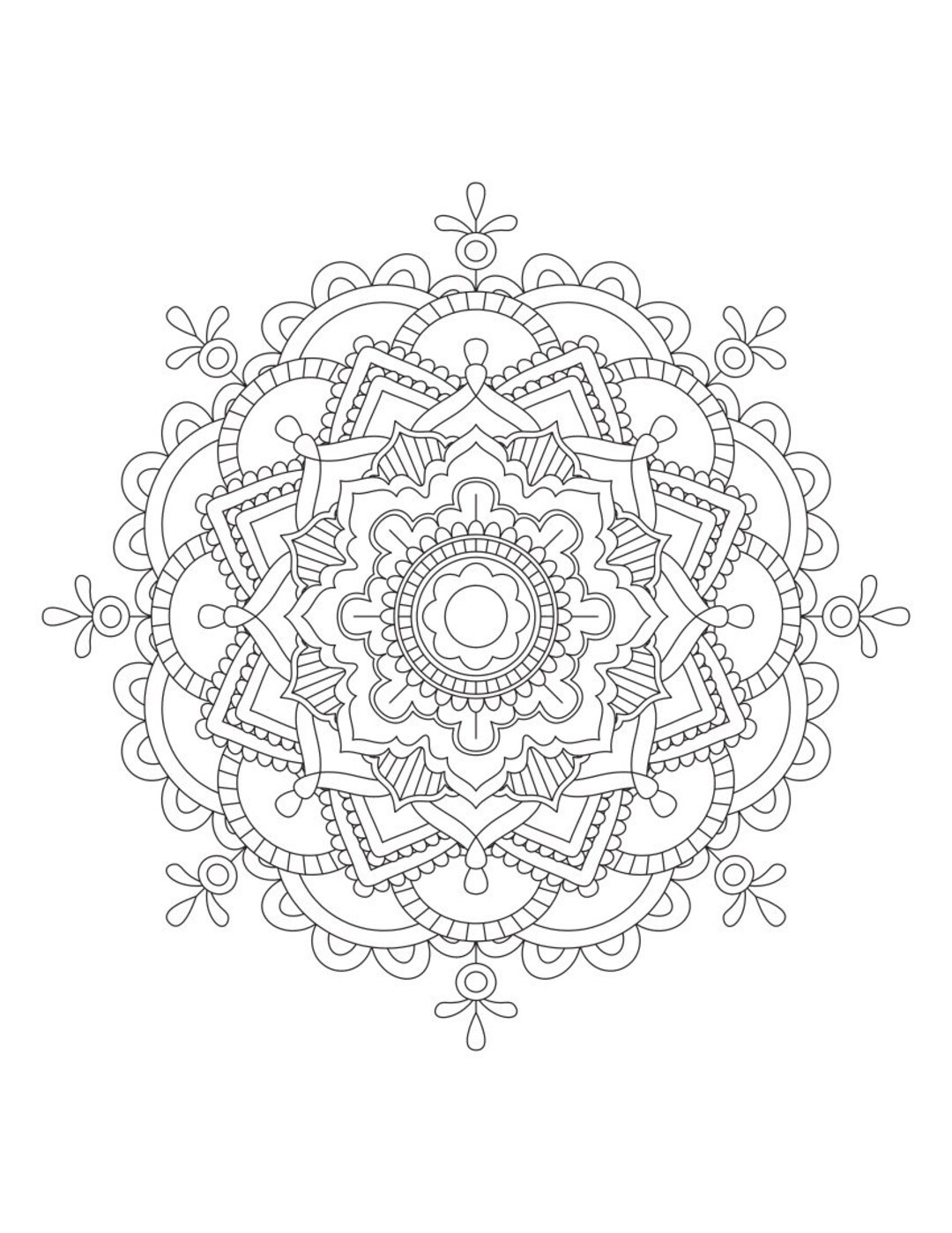 20 Mandala Coloring Pages for Toddlers Kids PRINTABLE Summer Time FUN ...