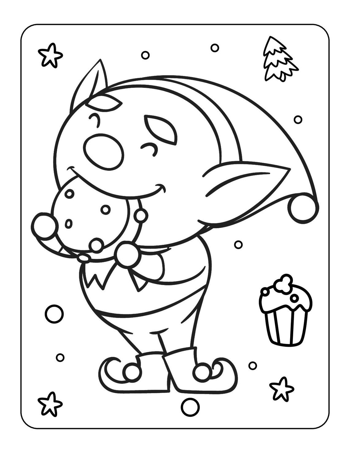 Christmas Santa Coloring Pages Sheets PRINTABLE Cute Learning Fun Kids ...