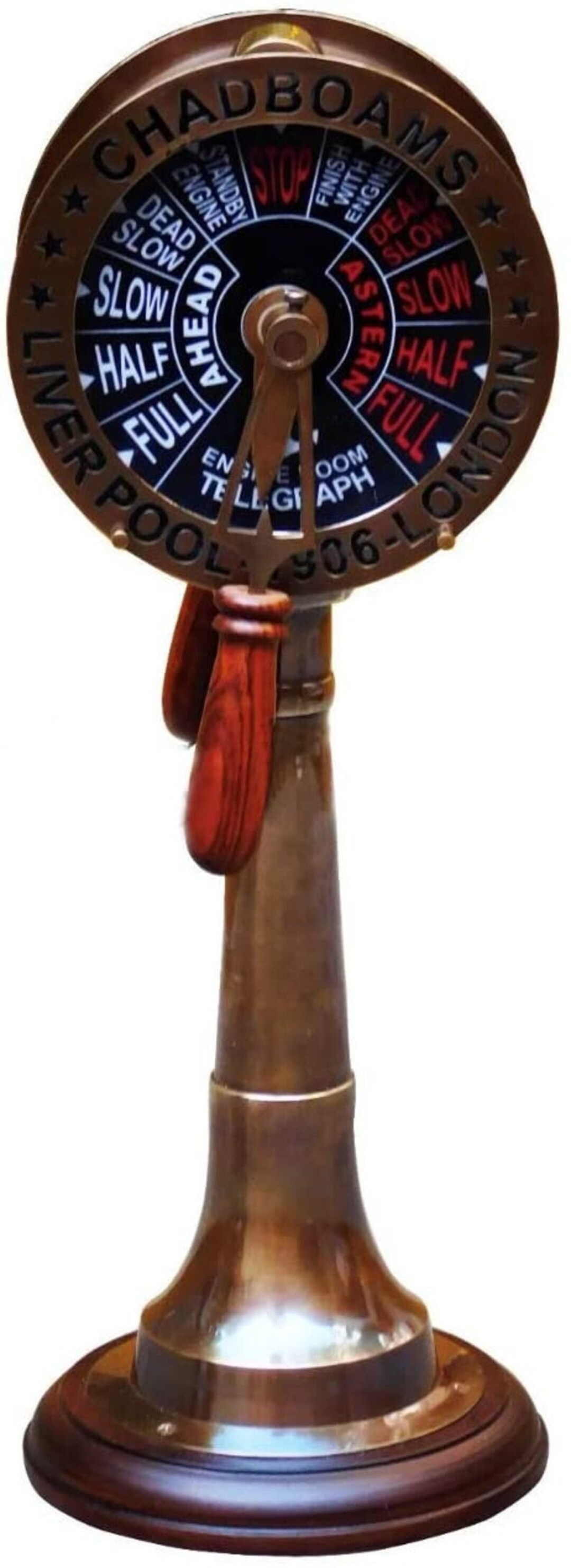 18 Antique Brass Ship's Engine Order Telegraph Nautical Collectible ...