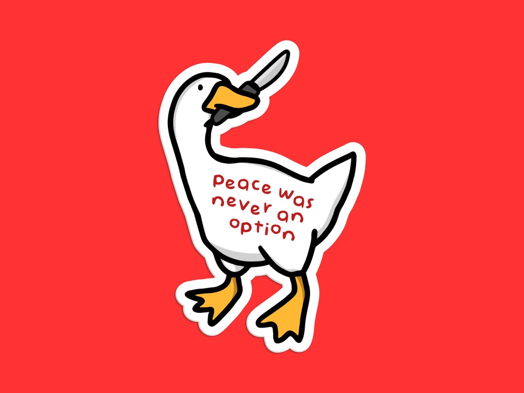 Angry Goose Sticker - Etsy