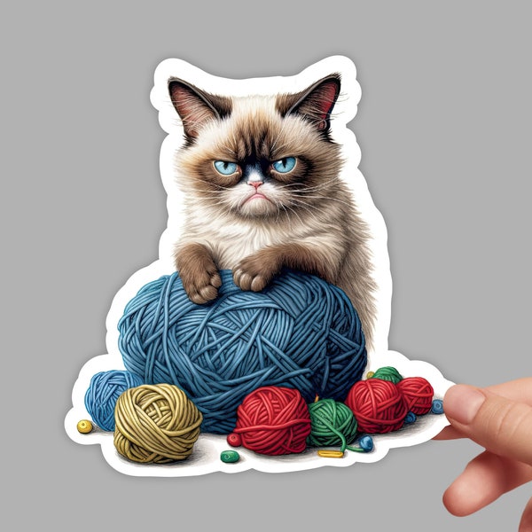 Grumpy Cat Sticker - Etsy