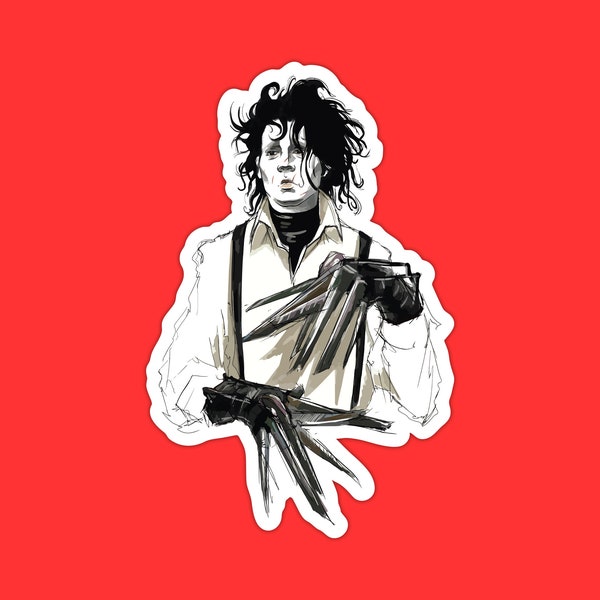 Edward Scissorhands Sticker - Etsy