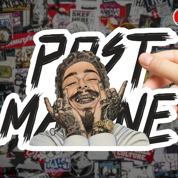 Post Malone Sticker - Etsy