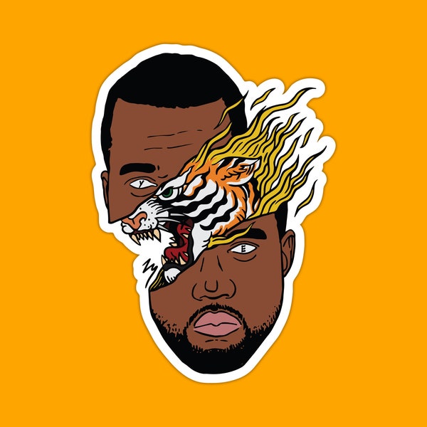 Kanye West Sticker - Etsy