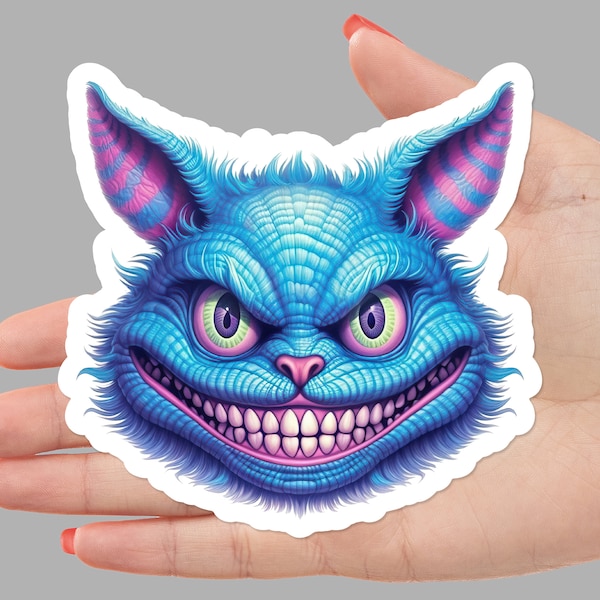 Cheshire Cat Decal - Etsy