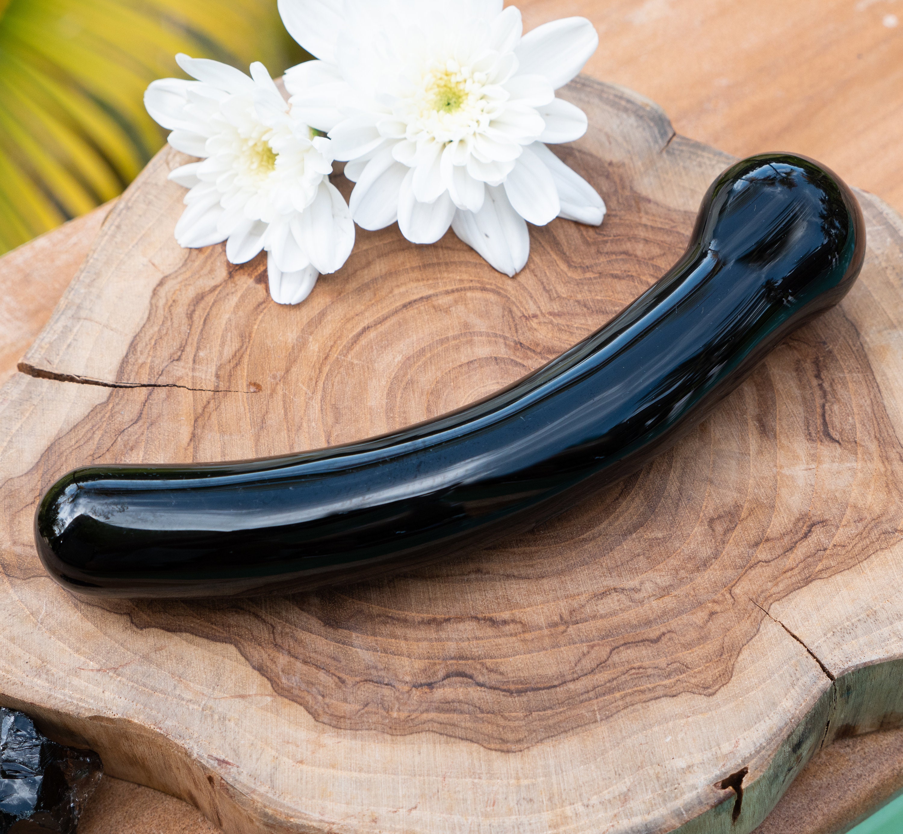 Kama Secret Black Obsidian Yoni Wand the Infinite Black - Etsy