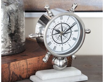 Ship Steering Wheel Clock - Etsy